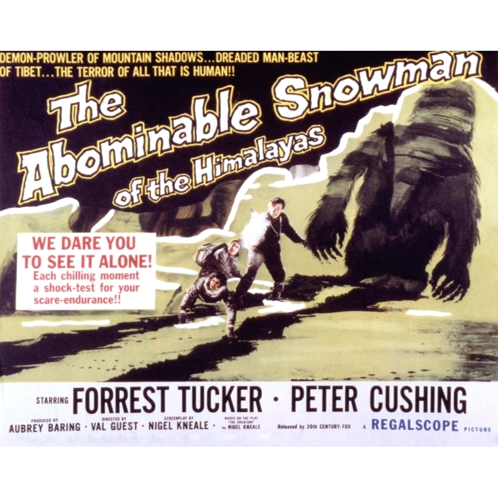 The Abominable Snowman Movie Poster Masterprint (28 x 22) - Walmart.com