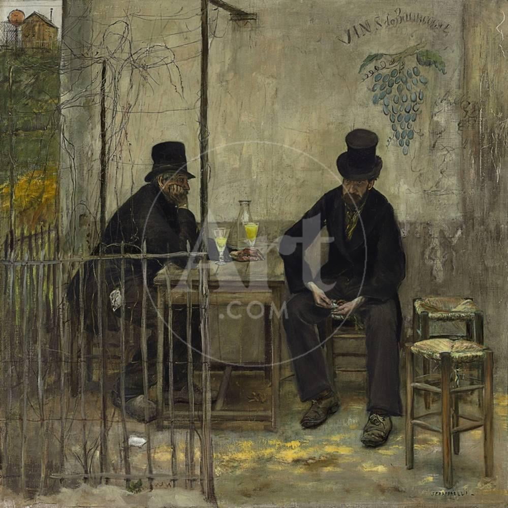 The Absinthe Drinkers Les Declasses, 1881, Figurative Unframed Giclee ...