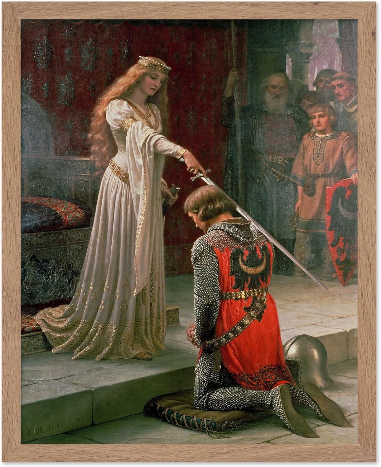 The Accolade Poster - Accolade Ceremony Print - Medieval Art - Queen ...