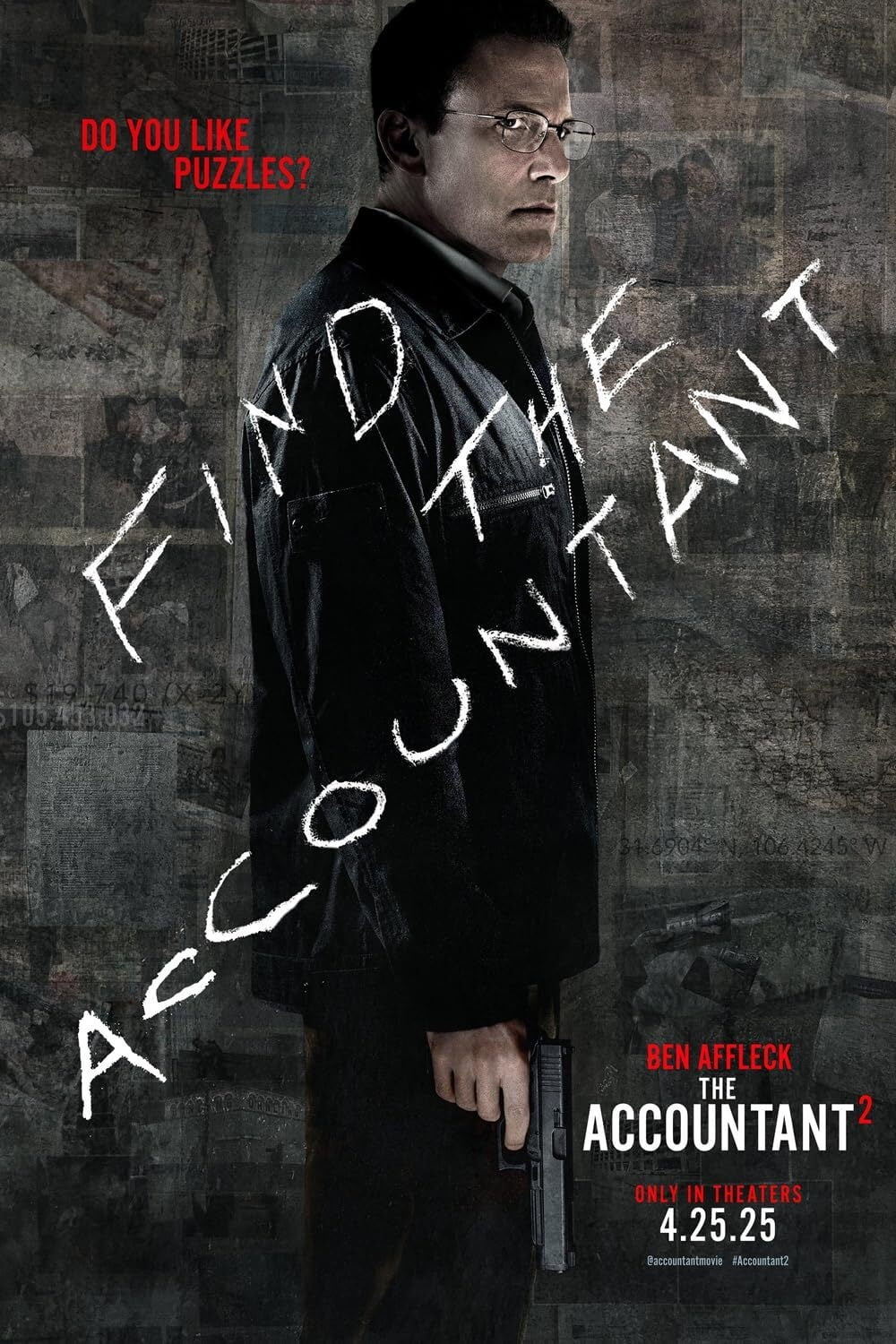 The Accountant 2 2024 Movie Posters for Boys & Girls Bedroom Decor Wall ...
