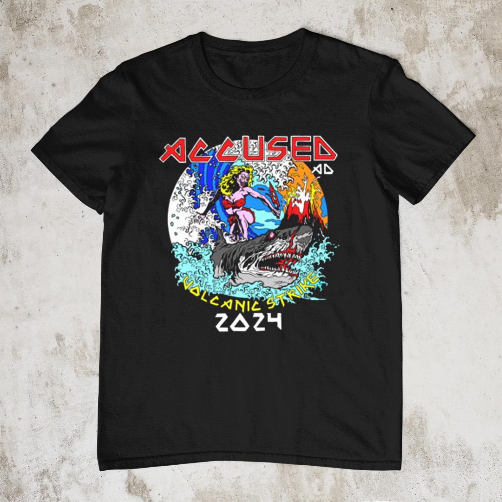 The Accused Band 2024 Short Sleeve Black All Size T-Shirt AE125 ...