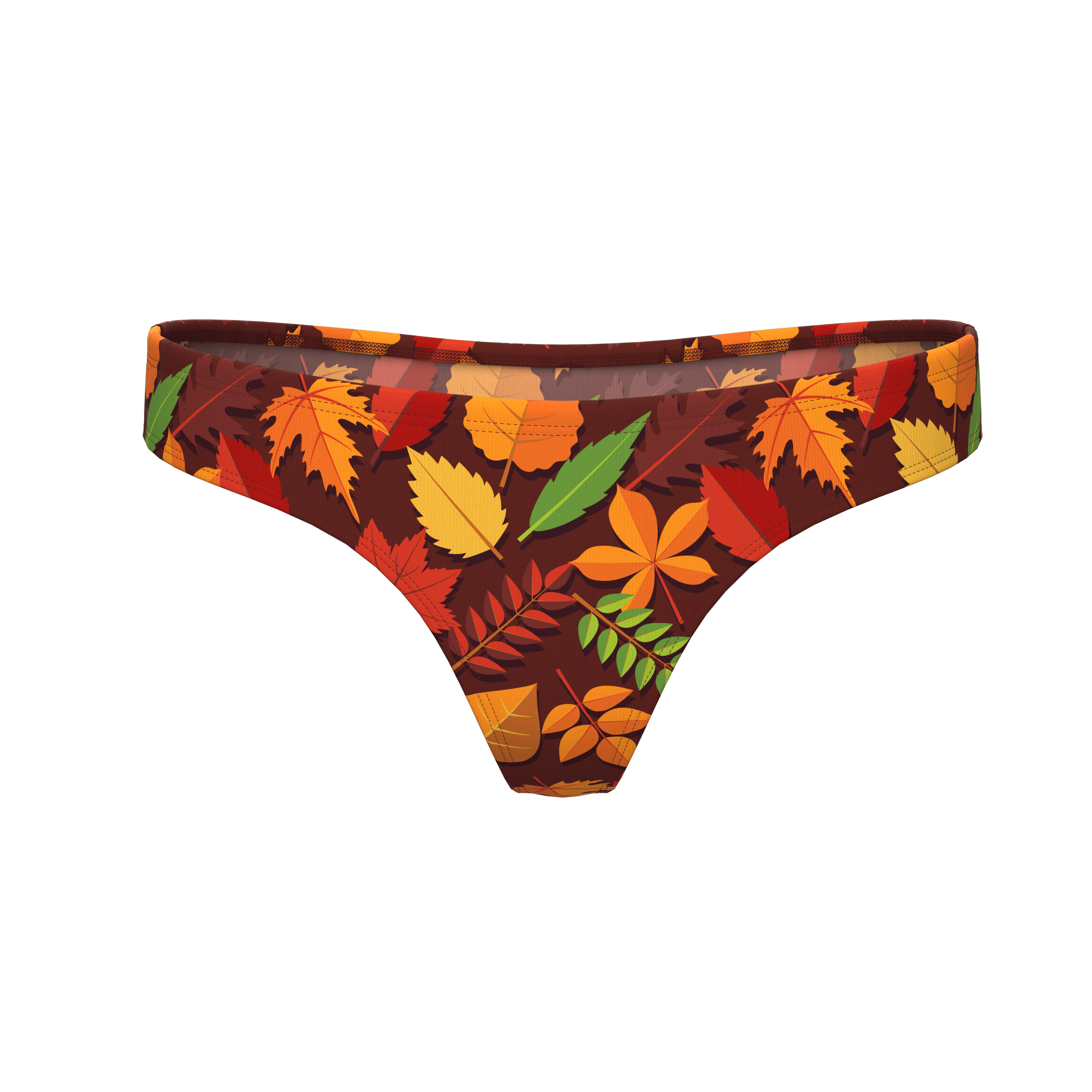The Acorn Hoard - Shinesty Fall Leaves MicroModal Thong Large - Walmart.com