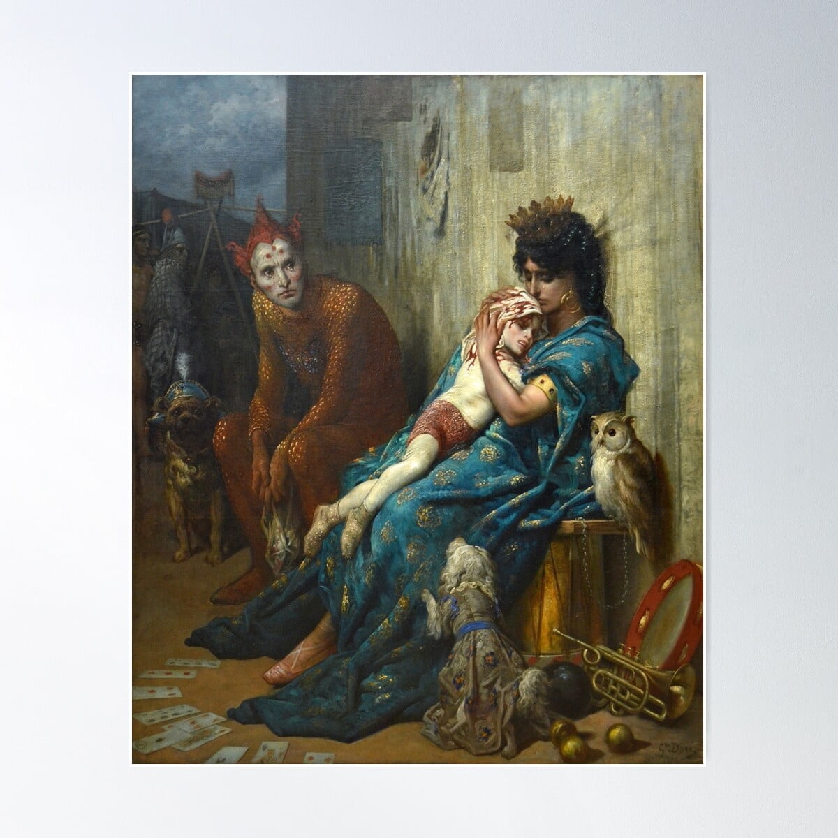 The Acrobats - Gustave Dore Poster, 24x36 UNFRAMED - Walmart.com