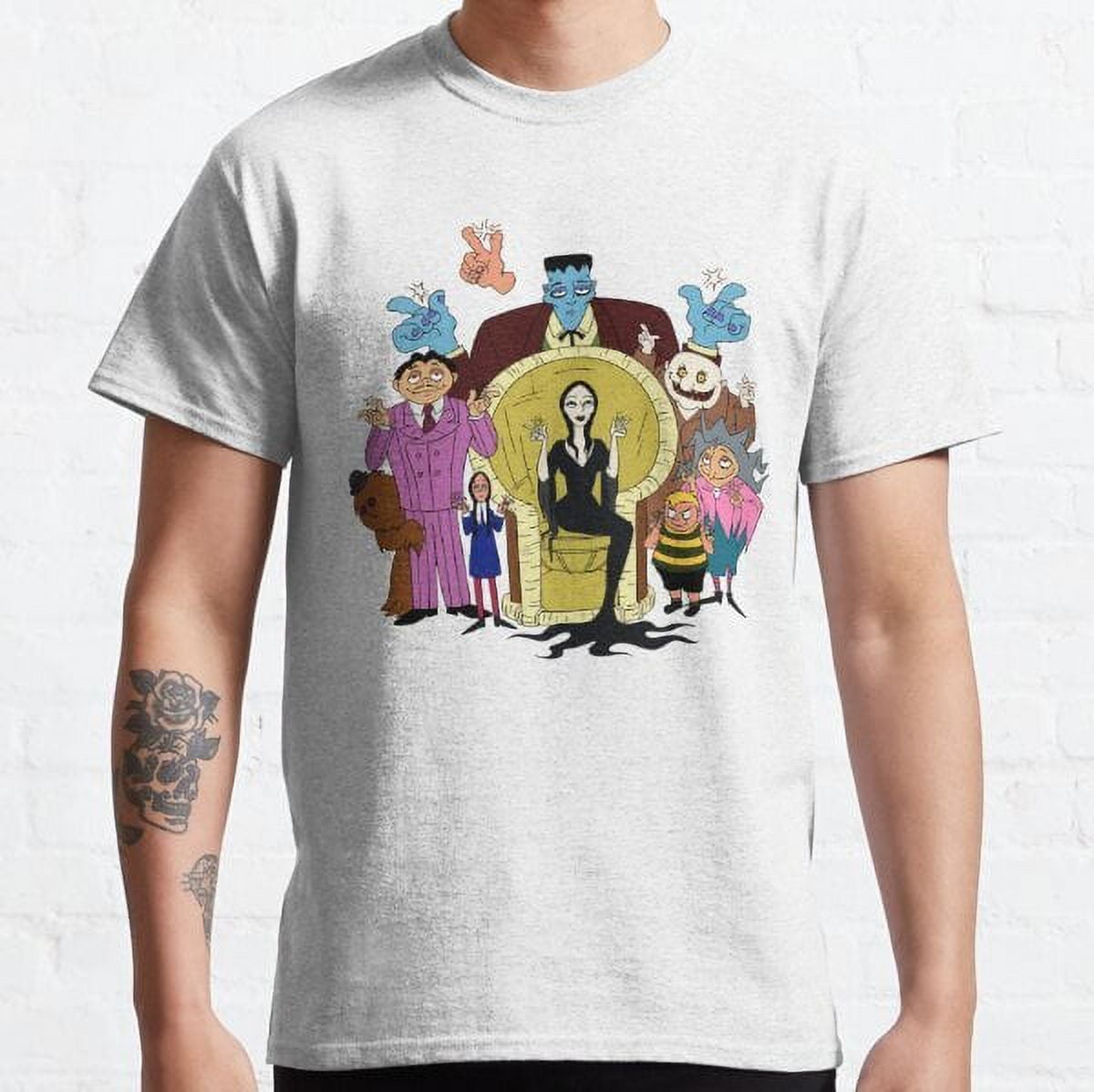 The Adams Family Cartoon Hb Shirt - Walmart.com