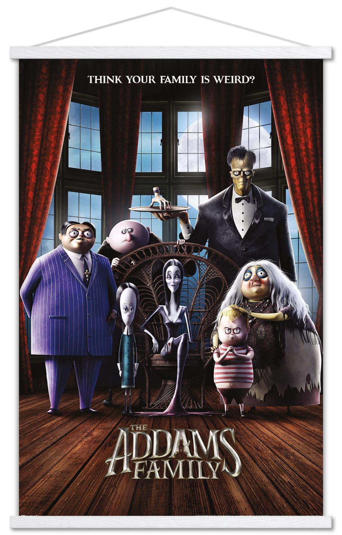 The Addams Family (2019) - One Sheet Wall Poster with Magnetic Frame ...