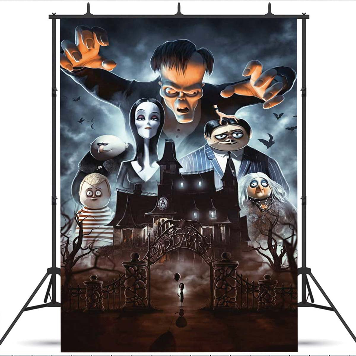 The Addams Family Taspestry Wall Decor Birthday Banner Backdrop ...