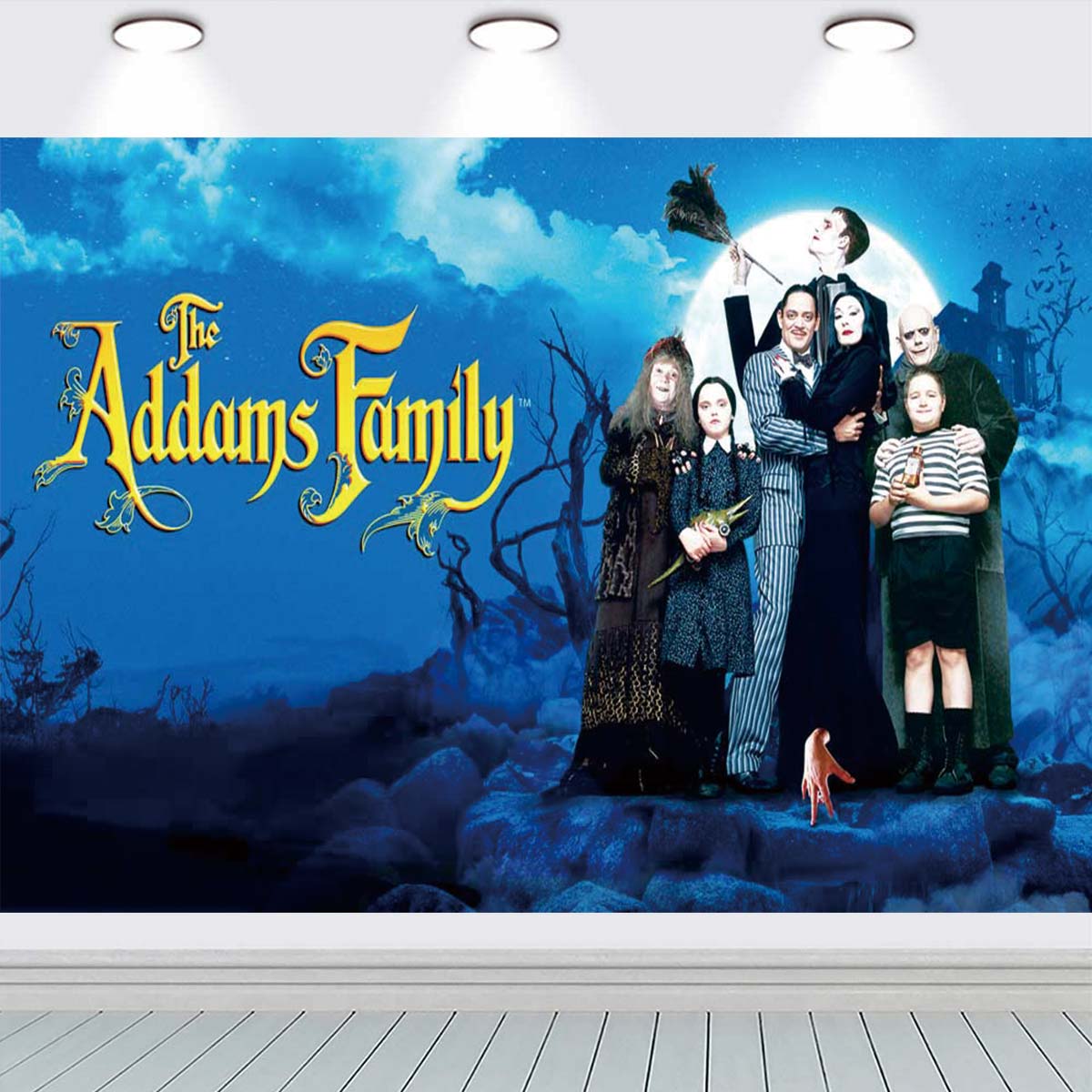 The Addams Family Taspestry Wall Decor school Background Backdrop Party ...