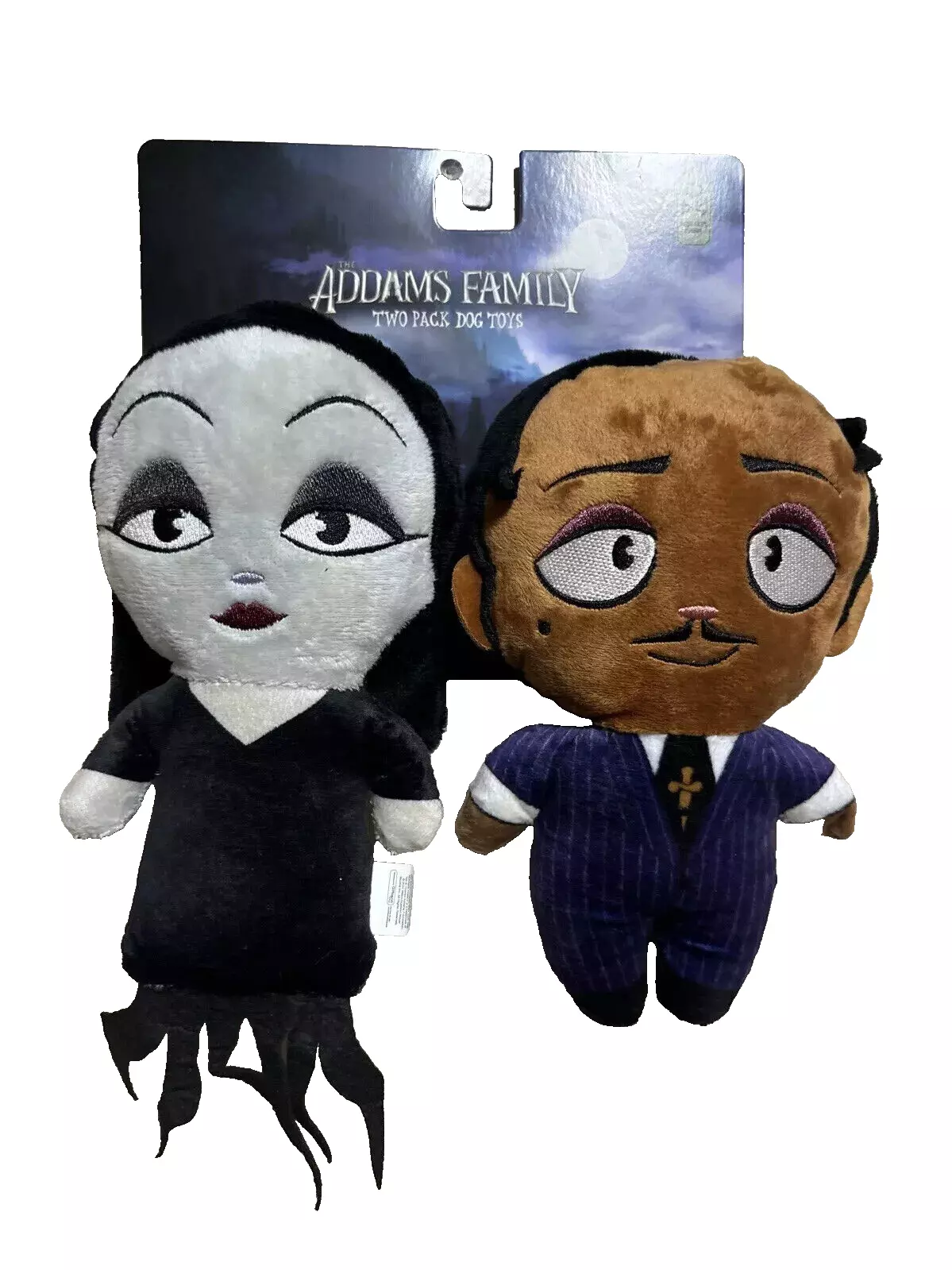 The Addams Family Toy Set Morticia & Gomez 8'' Dog Toy Halloween Plush ...