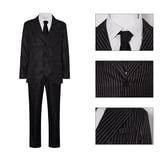 The Addams Family Wednesday Addams Men's Gothic Cosplay Costume Set - 5 ...