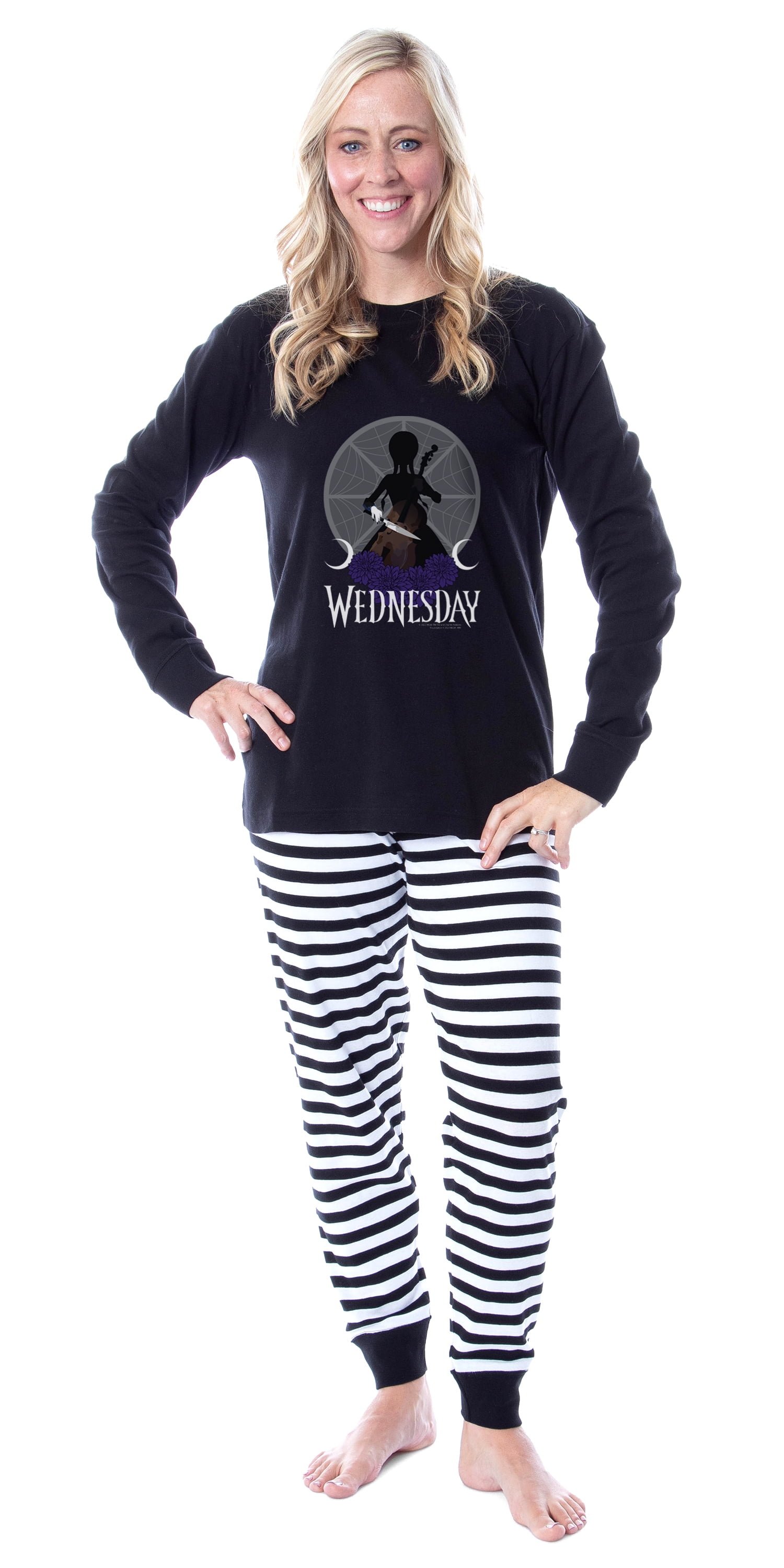 The Addams Family Wednesday Family 2 Piece Unisex Sleep Pajama Set ...