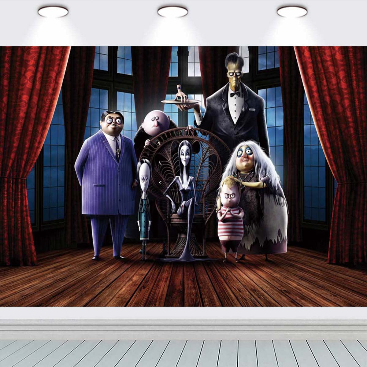 The Addams Family school Background Banner Birthday Backdrop Party ...