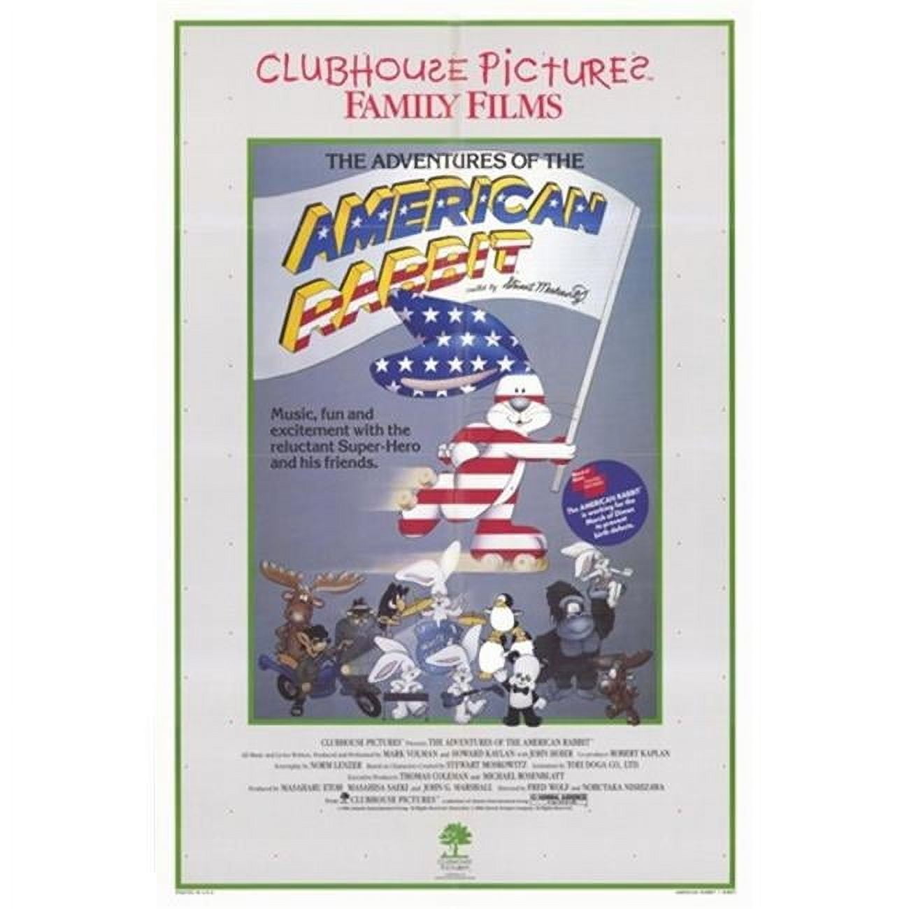 The Adventure of the American Rabbit Movie Poster - 11 x 17 in ...