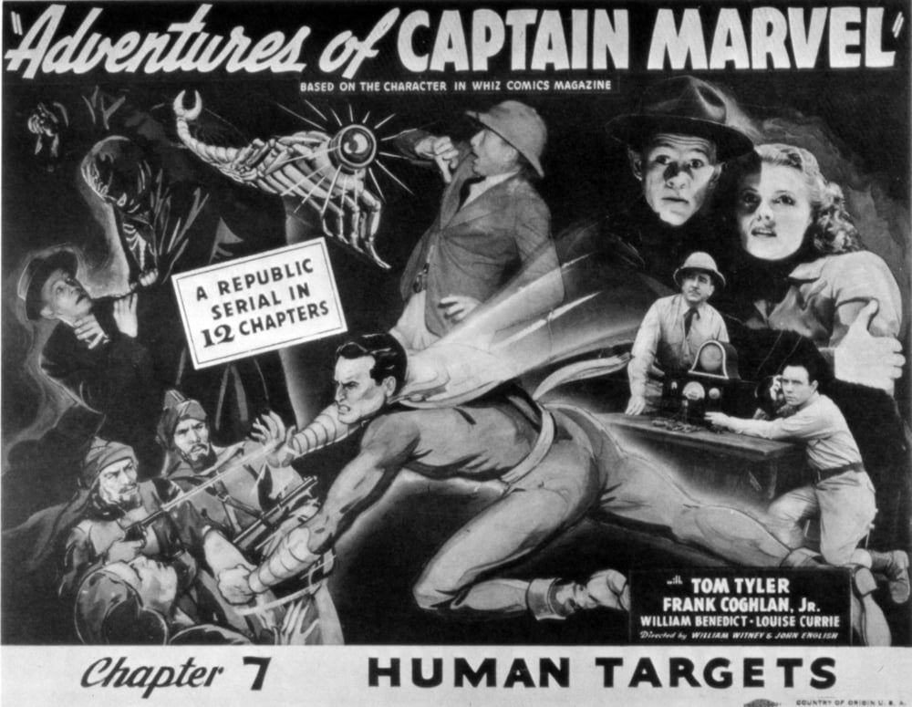 The Adventures Of Captain Marvel Tom Tyler (Serial) 1941. Movie Poster ...