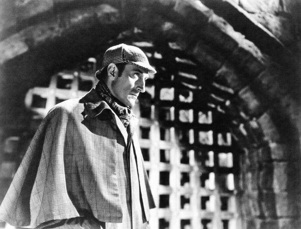 The Adventures Of Sherlock Holmes Basil Rathbone 1939. 20Th Century Fox ...