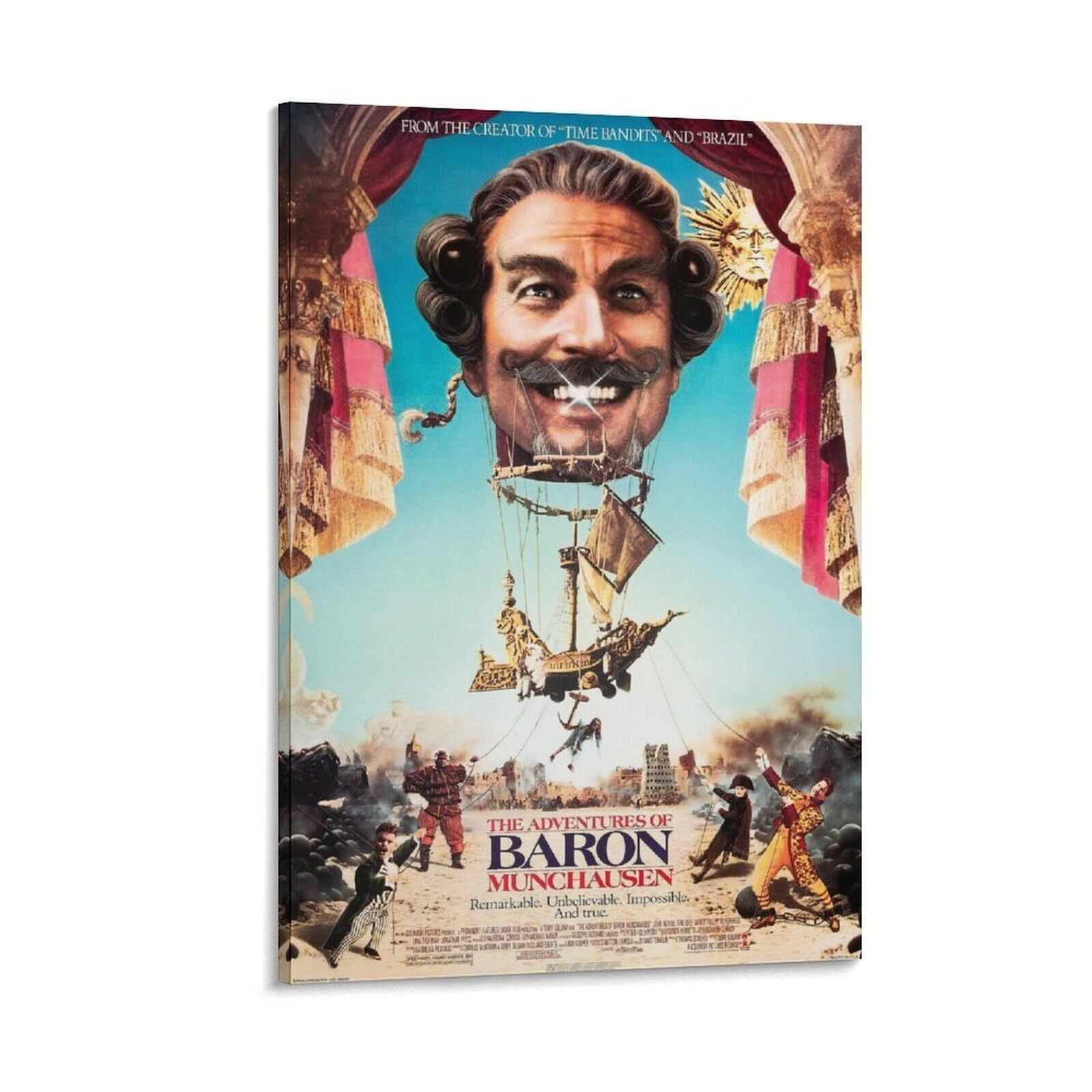 The Adventures of Baron Munchausen Movie Poster (3) Canvas Art Poster ...
