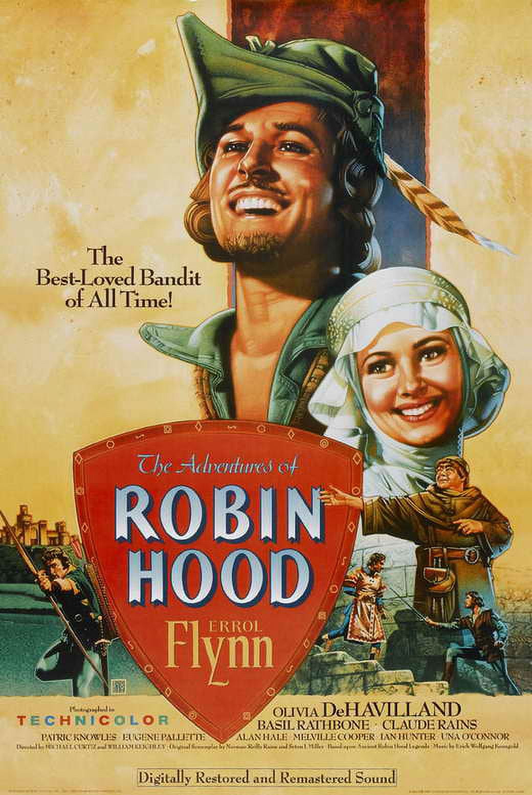 The Adventures of Robin Hood Movie POSTER 11" x 17" Style G - Walmart.com