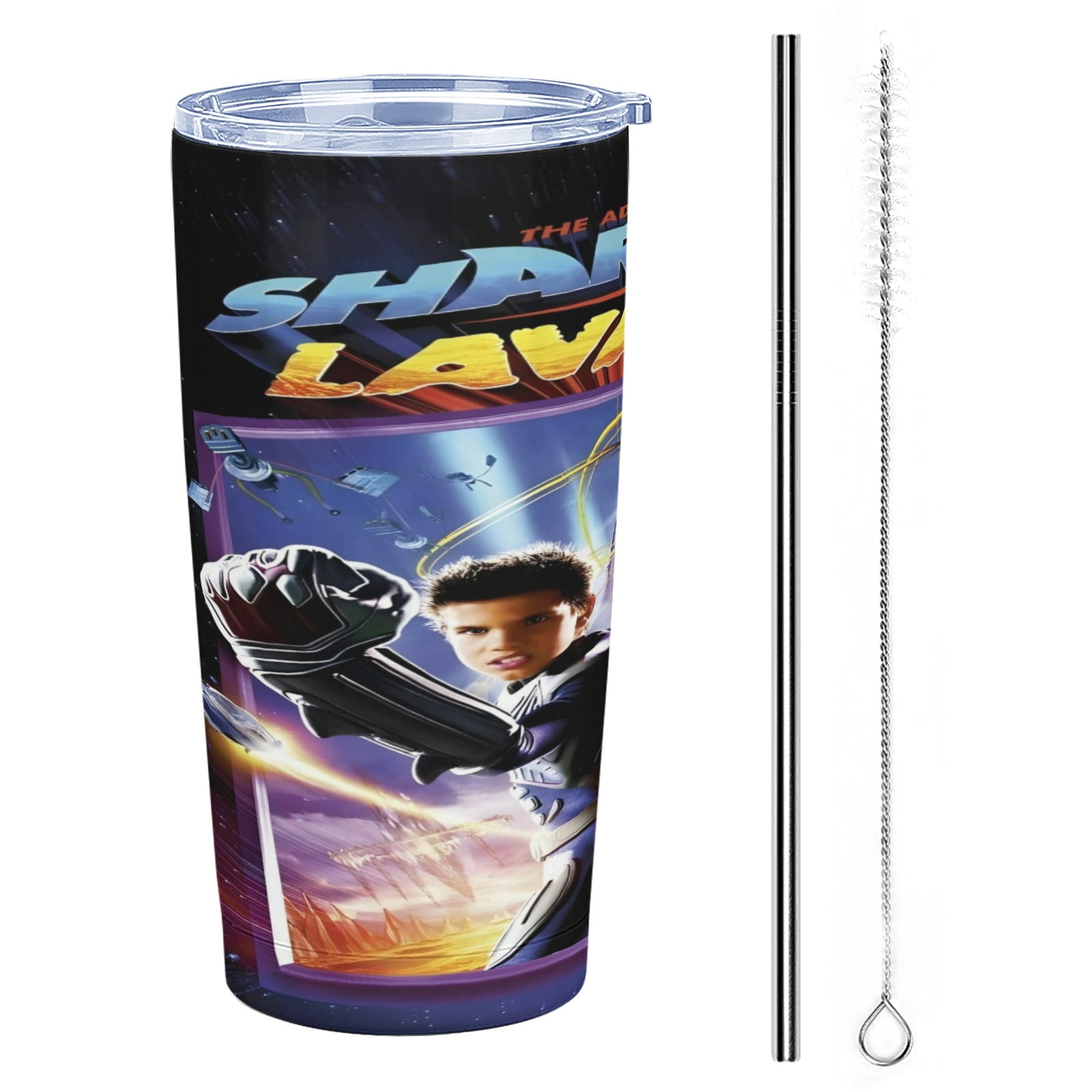 The Adventures of Sharkboy and Lavagirl Personalised Travel Mug has an ...