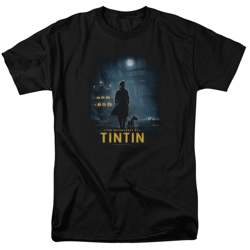 The Adventures of Tintin Title Poster Mens Short Sleeve Shirt - Walmart.com