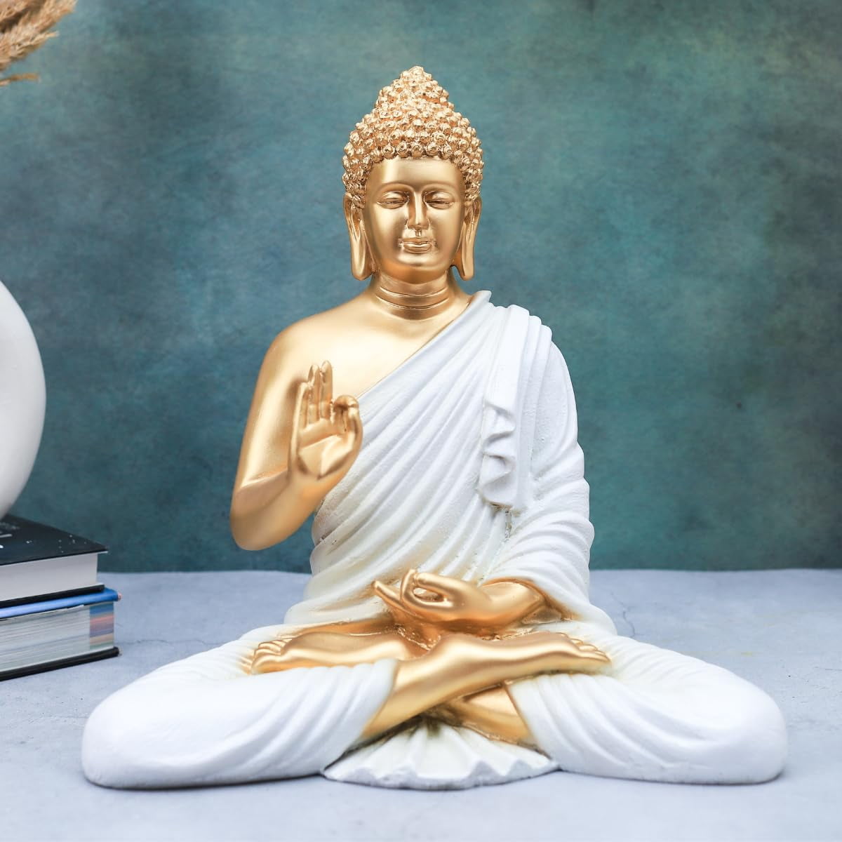 The Advitya Polymarble Big Buddha Statues for Living RoomLord Budh ...