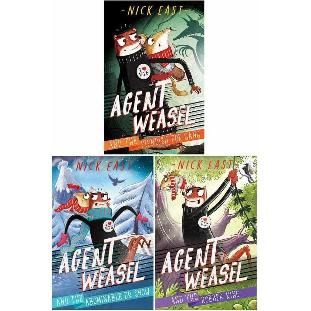 The Agent Weasel Series 3 Books Childrens Collection Set by Nick East ...