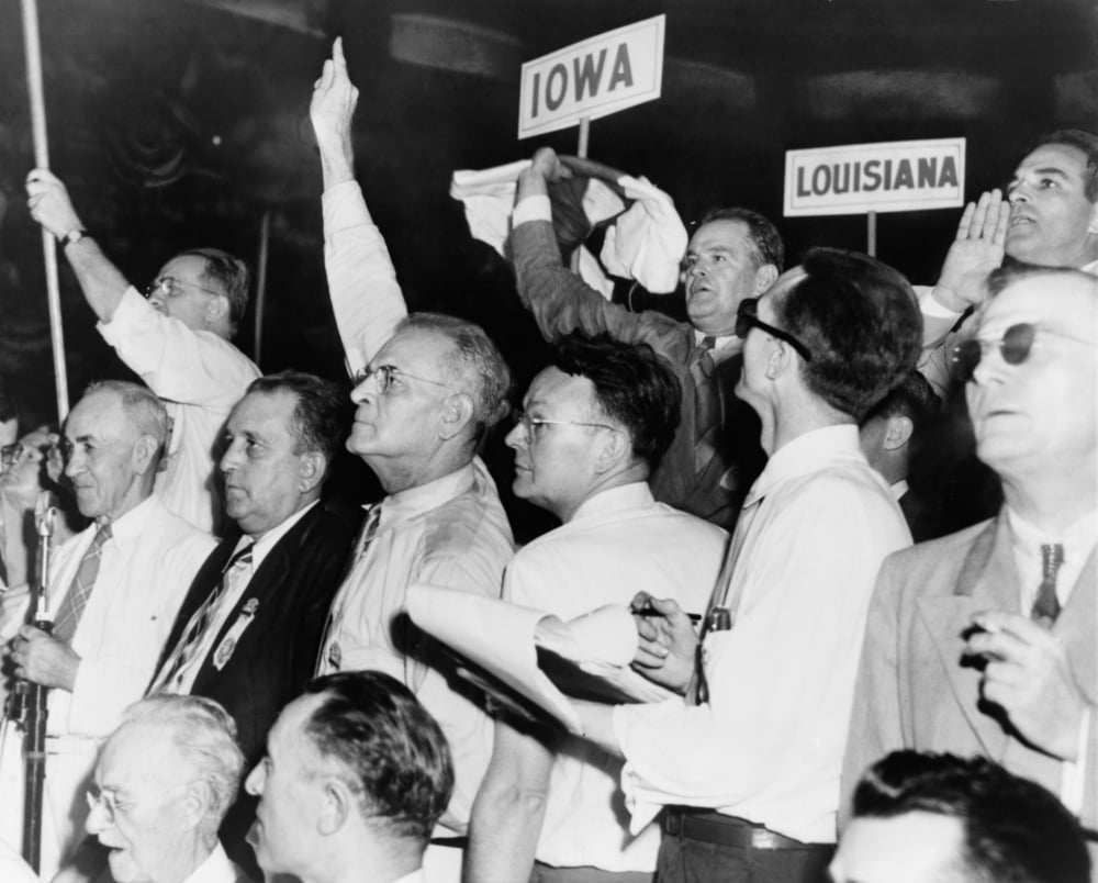 The Agitated Alabama Delegation At The 1948 Democratic National ...