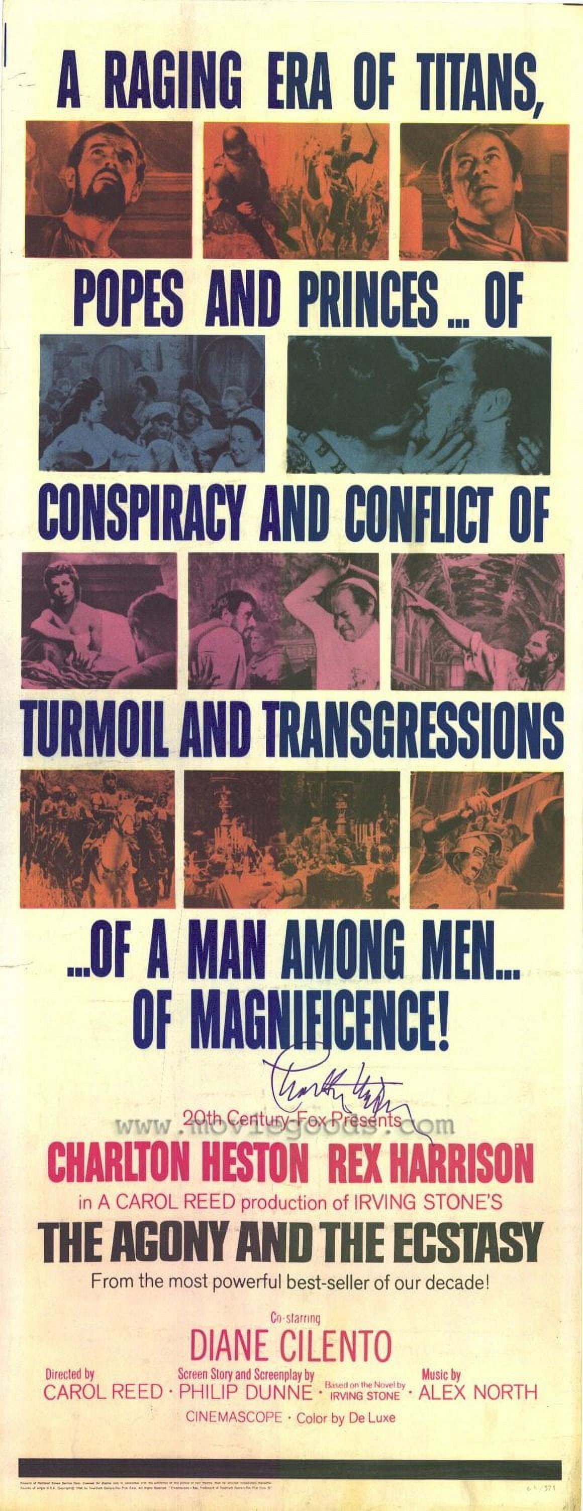 The Agony and the Ecstasy - movie POSTER (Style C) (11" x 17") (1965 ...