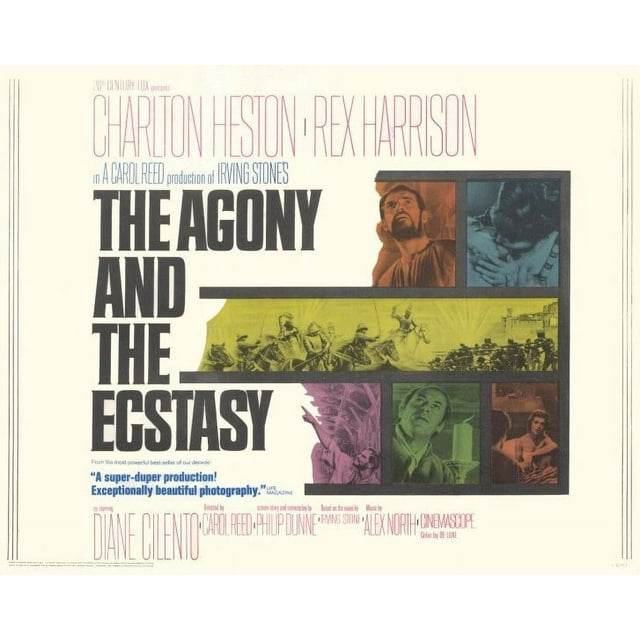 The Agony and the Ecstasy - movie POSTER (Style E) (11" x 14") (1965 ...