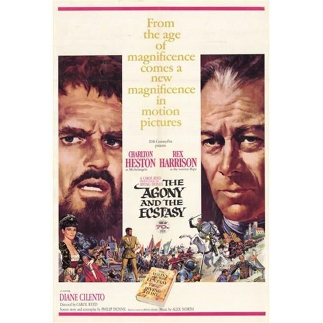 The Agony & the Ecstasy Movie Poster - 11 x 17 in. - Walmart.com
