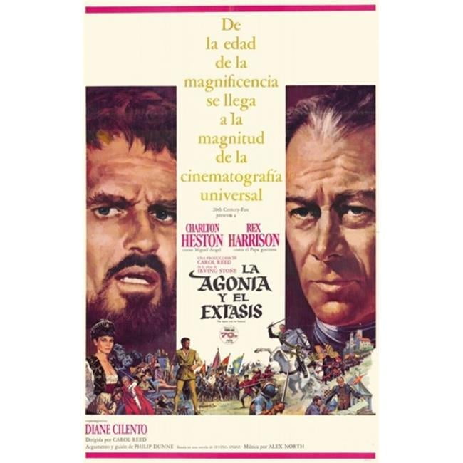 The Agony & the Ecstasy Movie Poster - 11 x 17 in. - Walmart.com