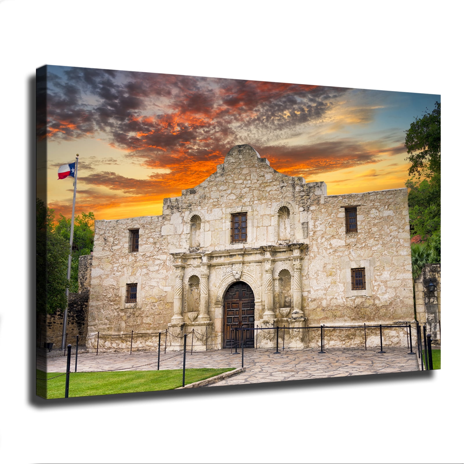 The Alamo San Antonio Texas Poster Canvas Painting Print Wall Art ...