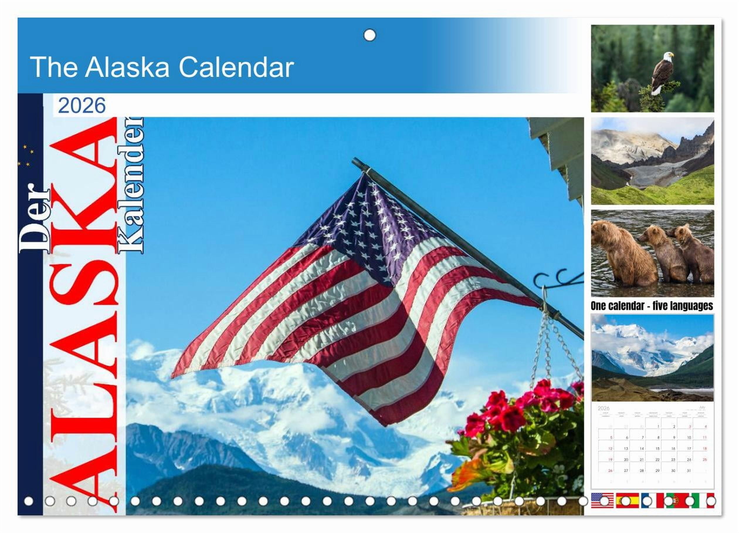 The Alaska Calendar (Monthly Wall Calendar 2026 11.7 x 16.5 (open ...