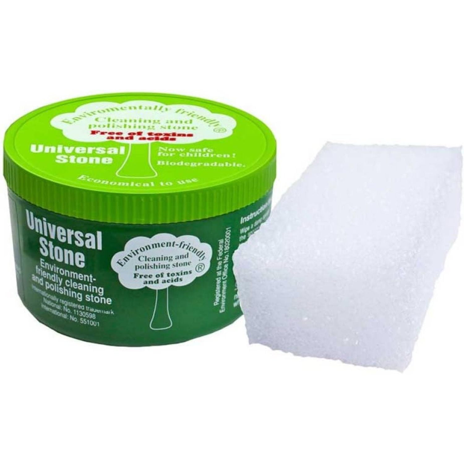 The All-Purpose Stone That Foams, Cleans, Polishes and Protects. Sponge ...