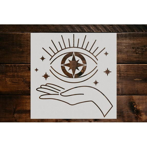 The All Seeing Eye Stencil - Art and Wall Stencil (30"x30") - Walmart.com