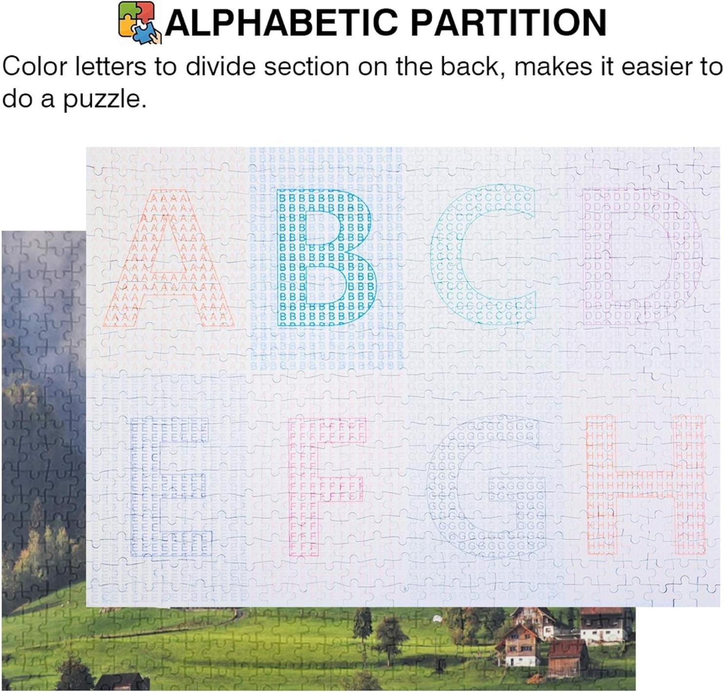 The Alps High Morning Idyllic Jigsaw Puzzle 500 Pieces, Intellectual ...