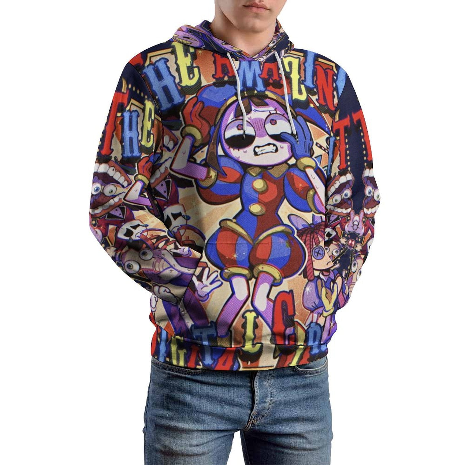 The Amazing Di_gital Cir_cus Unisex Anime Hoodie Pullover Hooded Cute ...