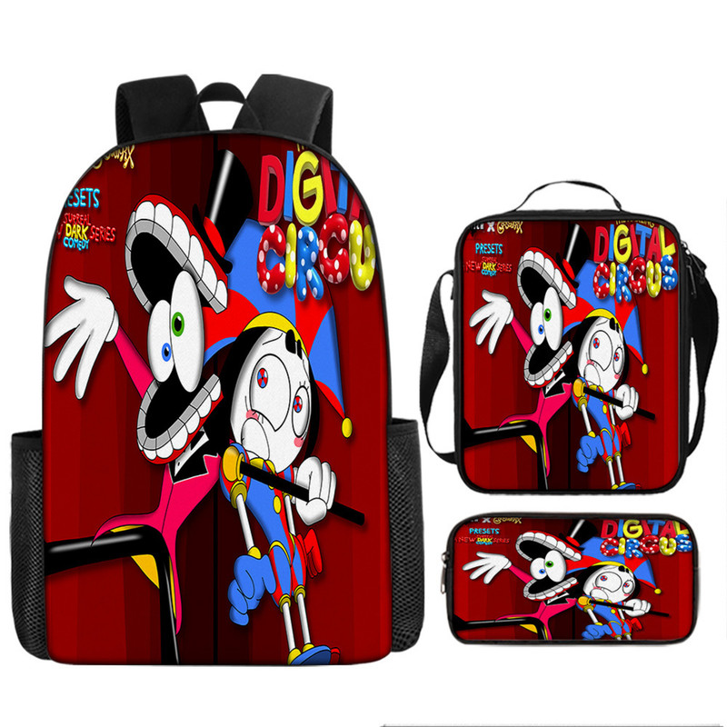 The Amazing Digital Circus Cartoon Games Backpack Set,Backpack, Pencil ...