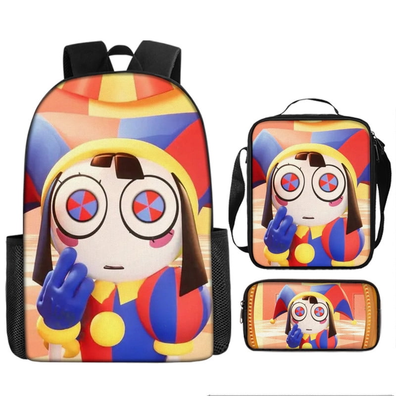 The Amazing Digital Circus Cartoon Games Backpack Set,Backpack, Pencil ...
