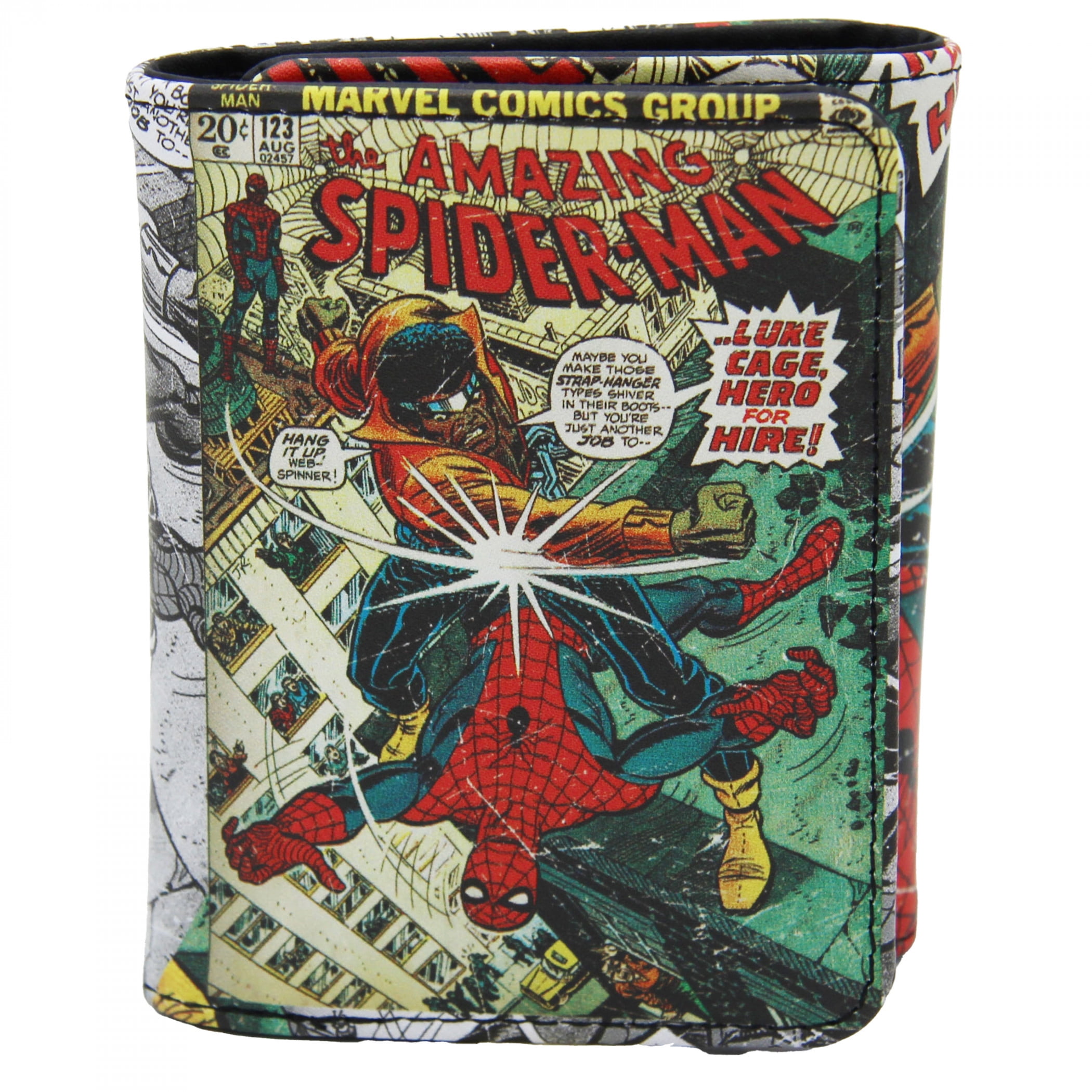 The Amazing Spider-Man Comic #123 Trifold Wallet - Walmart.com