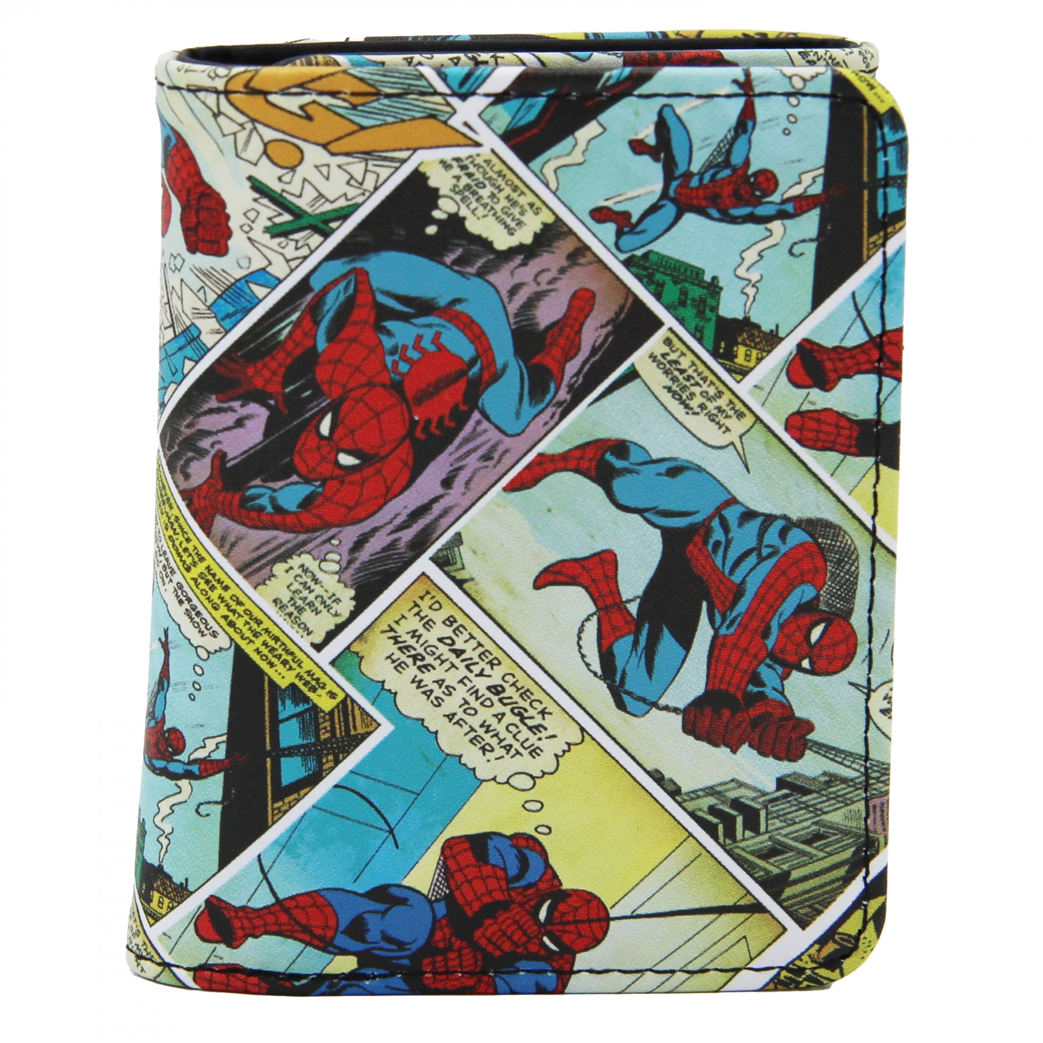 Spider-Man Comic Panels Trifold Wallet by Faux Leather, Multicolor ...