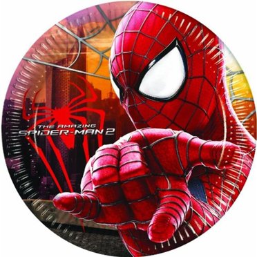 Multicolor Spiderman Birthday Paper Dessert Plates, 7in, 8ct - Walmart.com