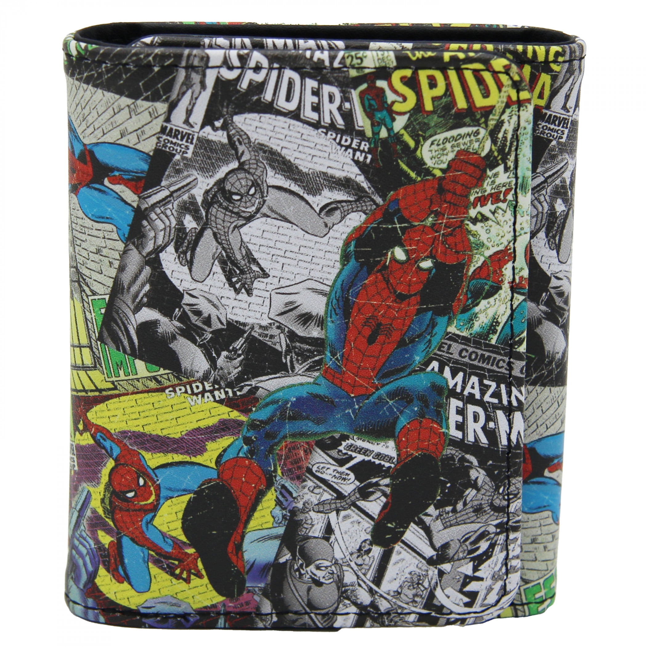 The Amazing Spider-Man Swinging from The Pages Trifold Wallet - Walmart.com
