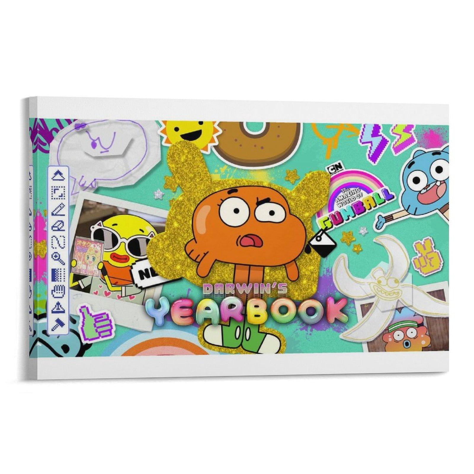 The Amazing World of Gumball Anime Poster TV Series Canvas Wall Art ...