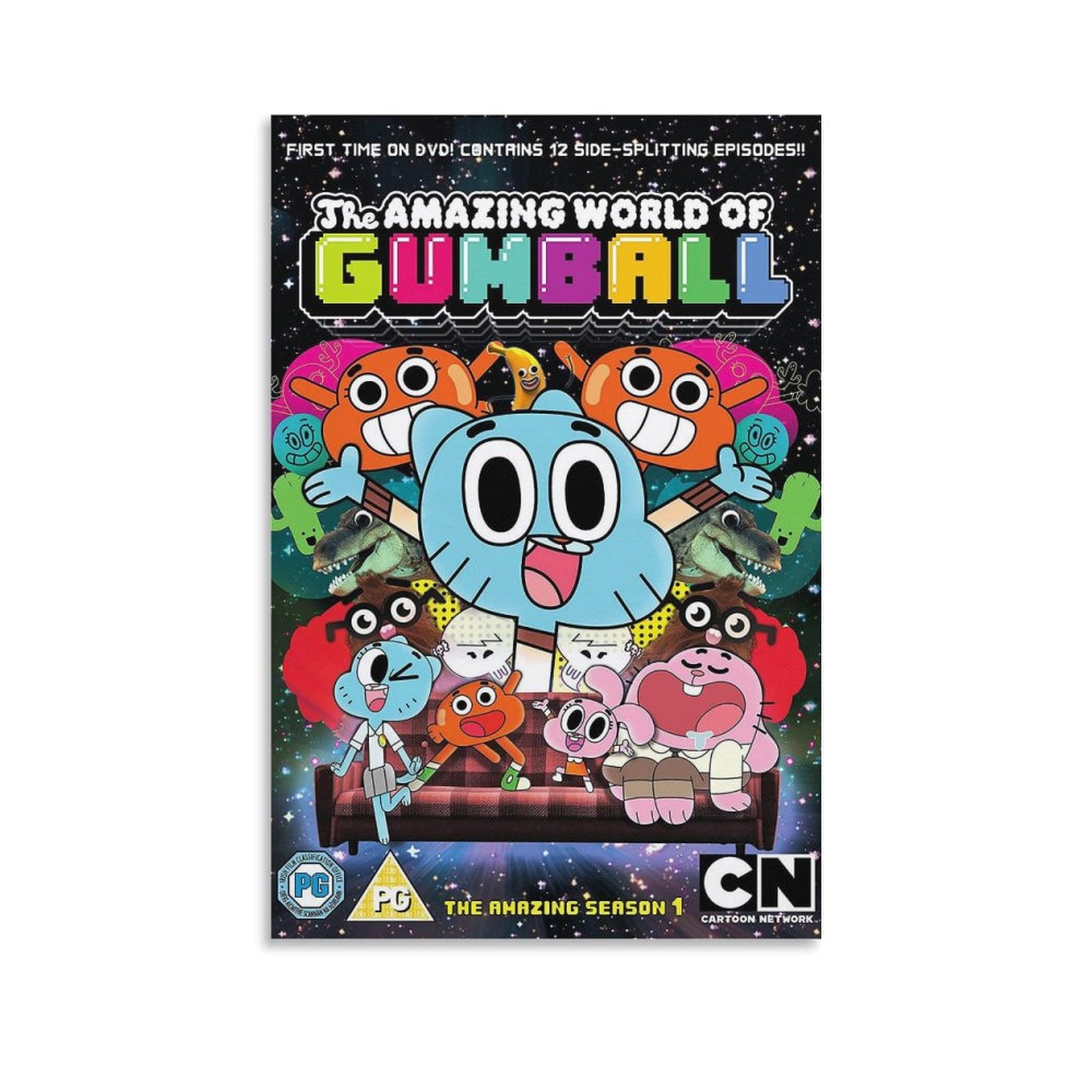 The Amazing World of Gumball Poster Anime UK Art Poster Canvas Painting ...
