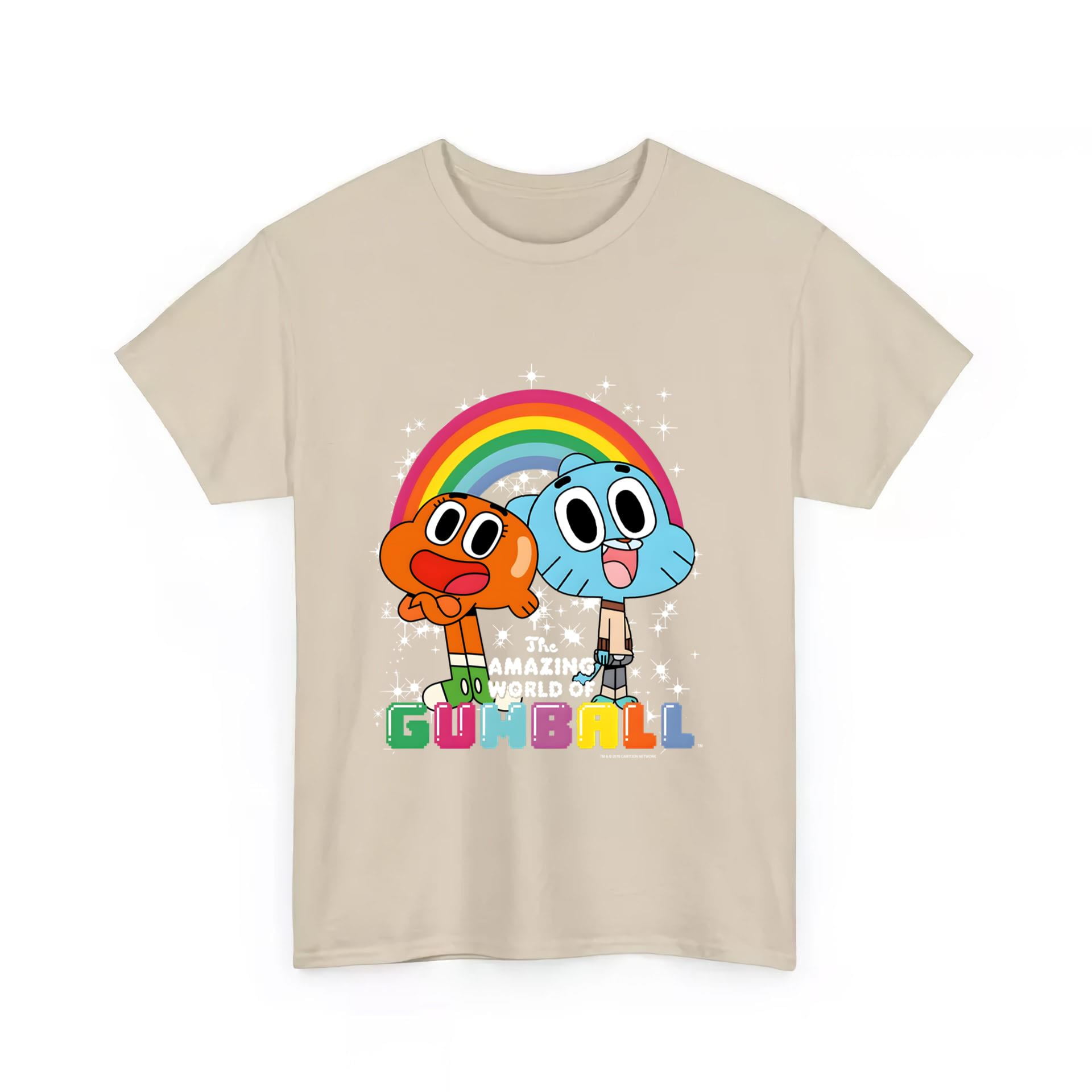The Amazing World Of Gumball And Darwin Rainbow Portrait T-Shirt, The ...