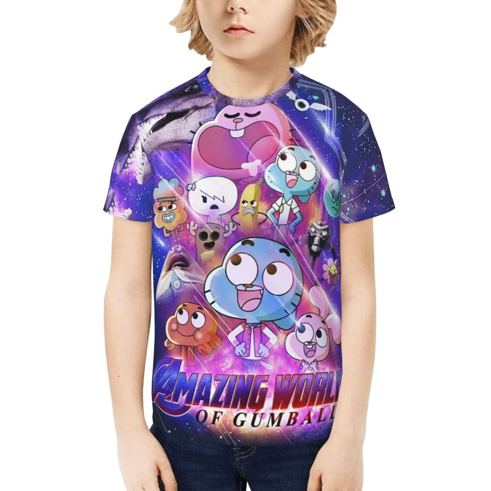 The Amazing World Of Gumball Boys' Shirt 3D Print Short Sleeve Tee ...