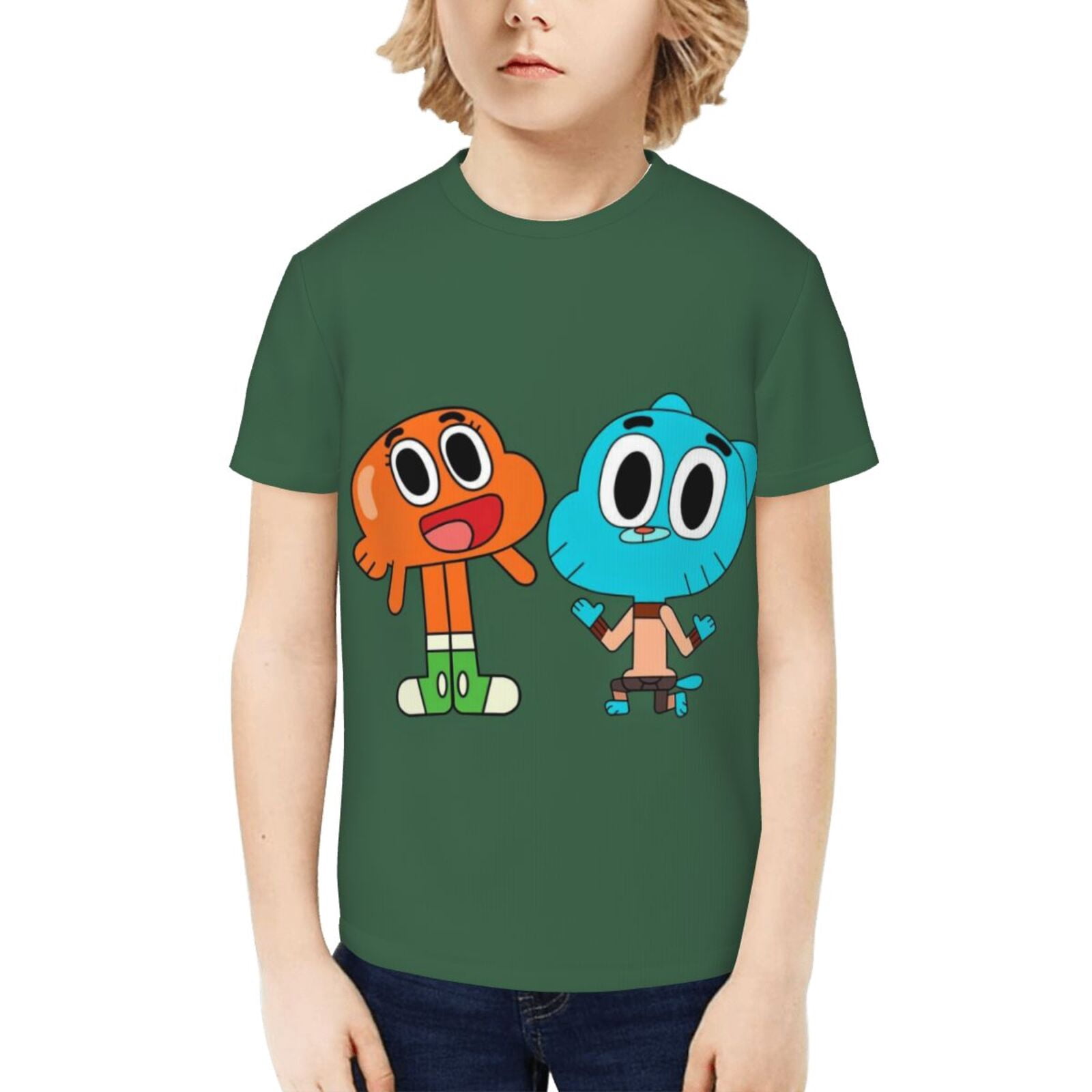 The Amazing World Of Gumball Kid's Shirt Crewneck T-Shirt Colorful ...