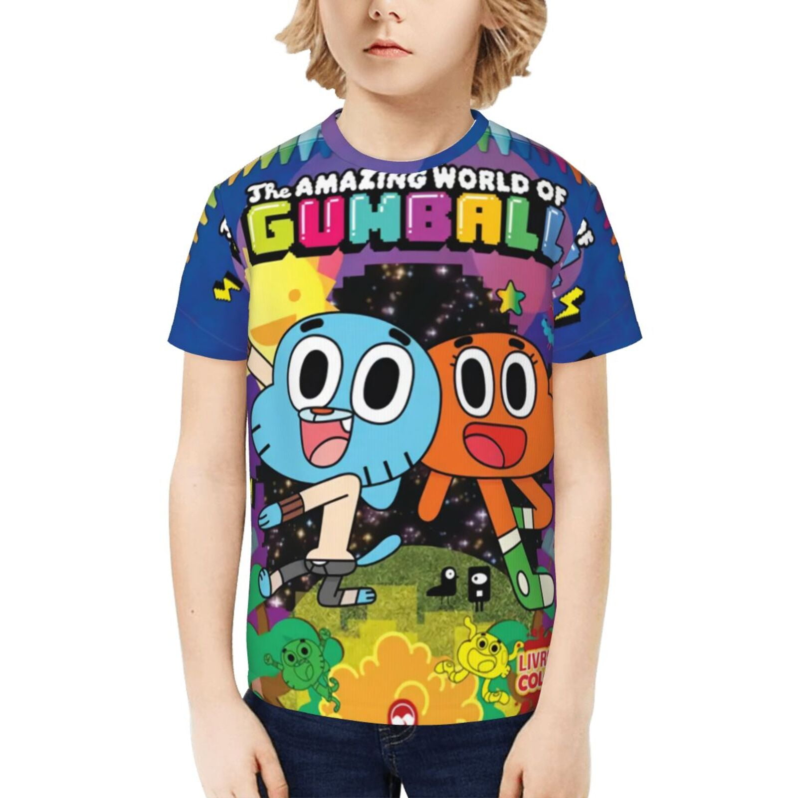 The Amazing World Of Gumball Kid's Shirt Crewneck T-Shirt Colorful ...