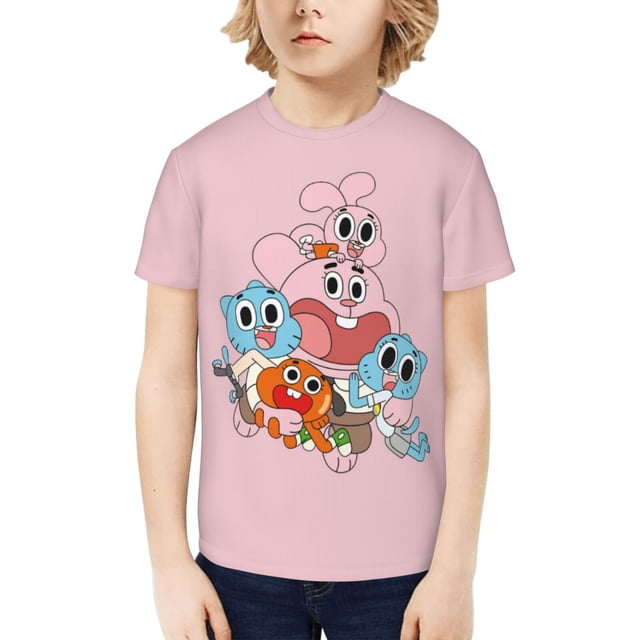 The Amazing World Of Gumball Kid's Shirt Crewneck T-Shirt Colorful ...