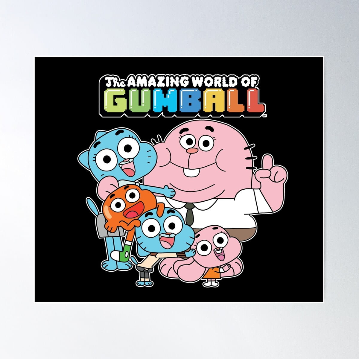 The Amazing World Of Gumball Poster Wall Art, Modern Wall Decor For ...