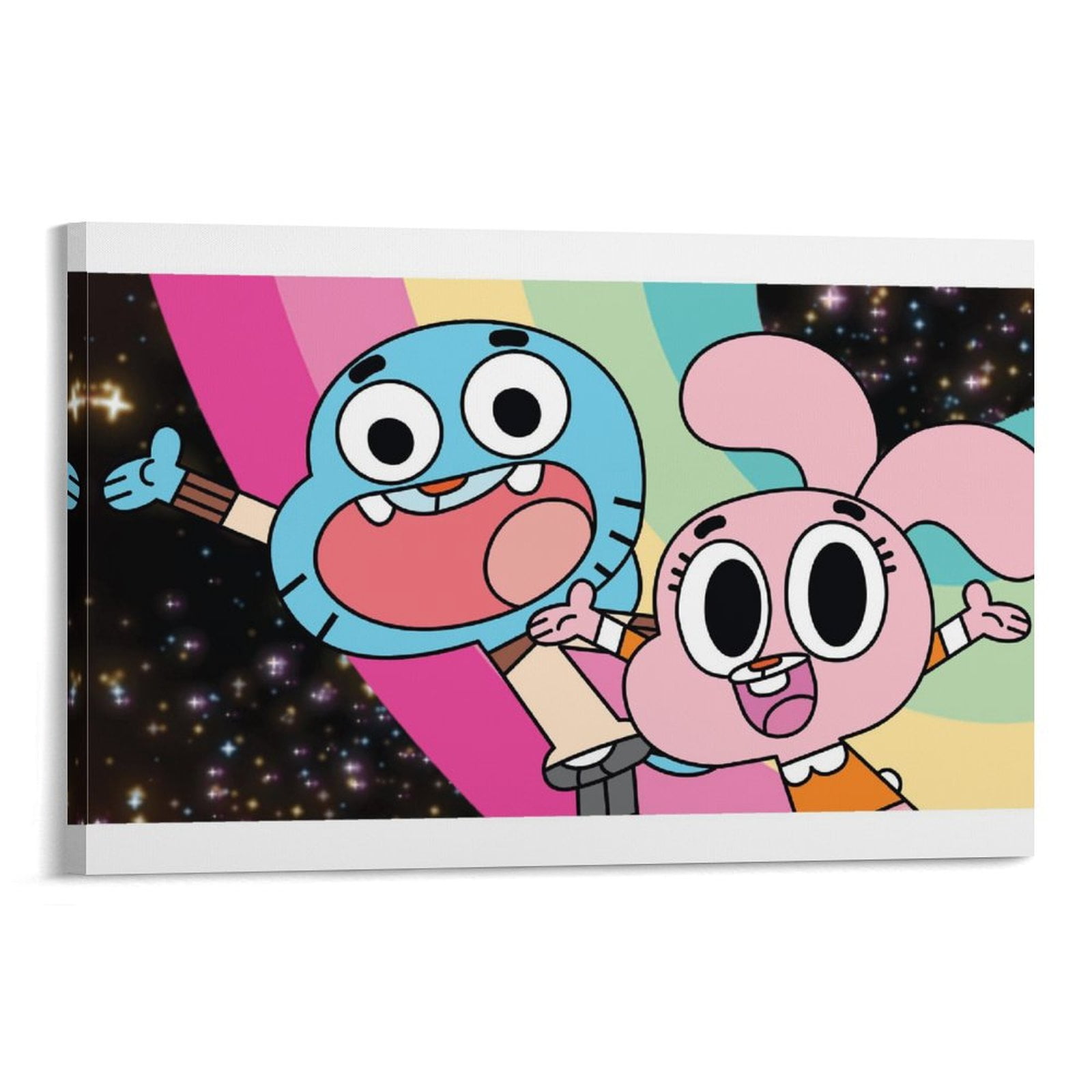 The Amazing World of Gumball Anime TV Series Poster Gifts Canvas ...